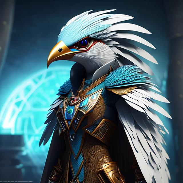 bird alien, Rito bird woman from zelda, anthropomorp...
