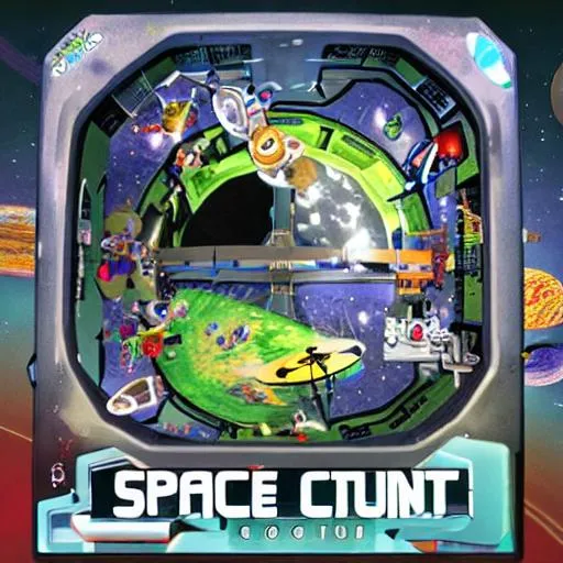 Planet Crunch space station | OpenArt