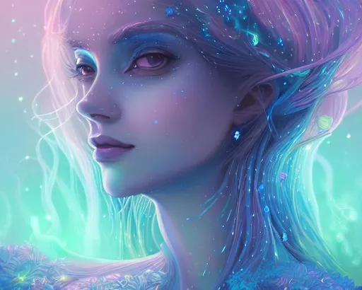 incredibly detailed, glowing Luminous magical curren... | OpenArt
