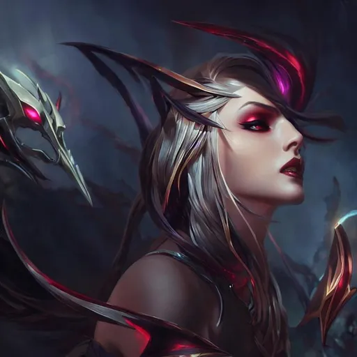 Evelynn from LOL inspired, detailed face, highly det... | OpenArt