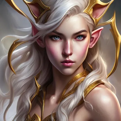 High-resolution hyper realistic painting of (High El...