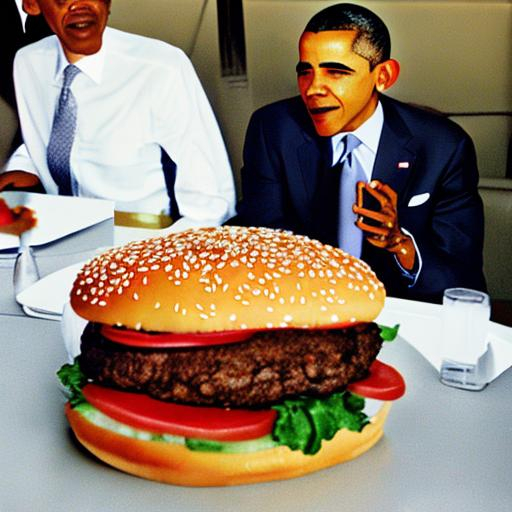 Obama, hamburger, sussy balls | OpenArt