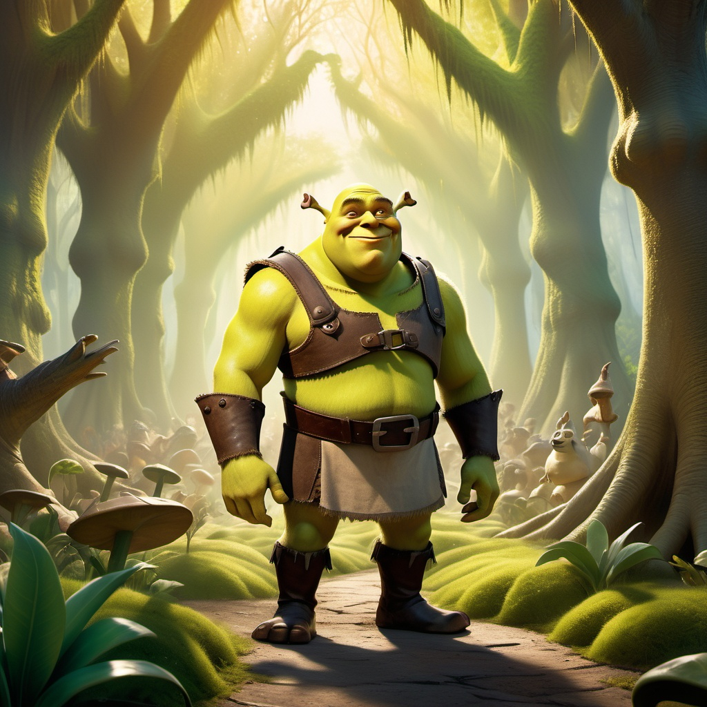 Elon Musk in 3d Shrek style