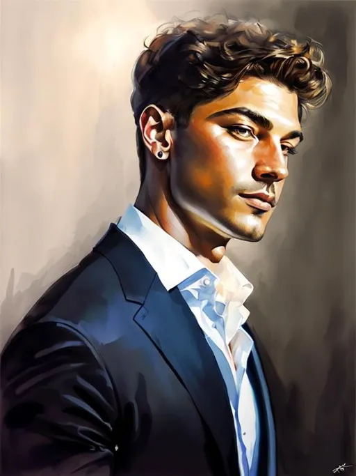 4 Digital drawing of south indian actor Dhanush of h... | OpenArt