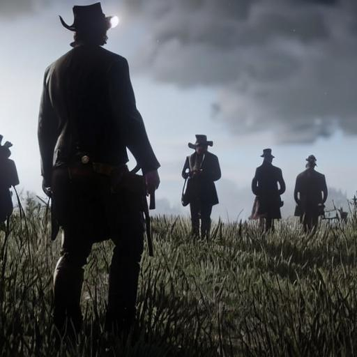 aesthetic Red Dead Redemption 2 characters standing...