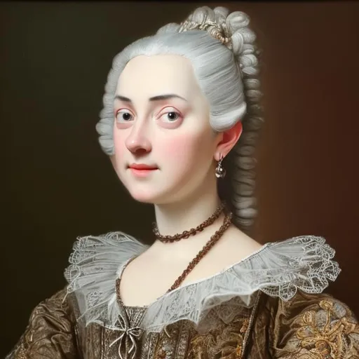 Portrait of a woman in 1760, realistic, super detai... | OpenArt