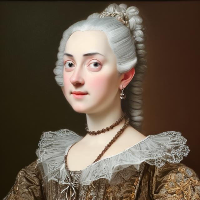Portrait of a woman in 1760, realistic, super detai... | OpenArt