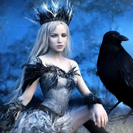 A beautiful long/haired, silver-blonde princess with... | OpenArt