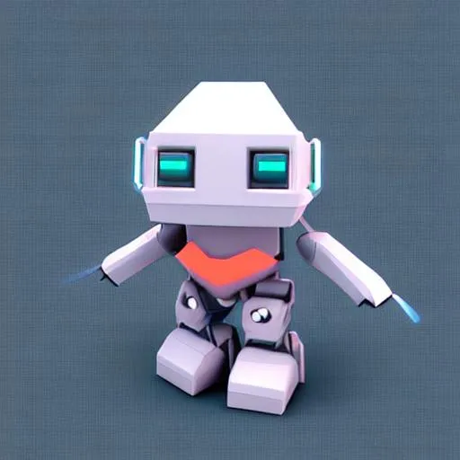 kawaii low poly robot bird character, 3d isometric r... | OpenArt