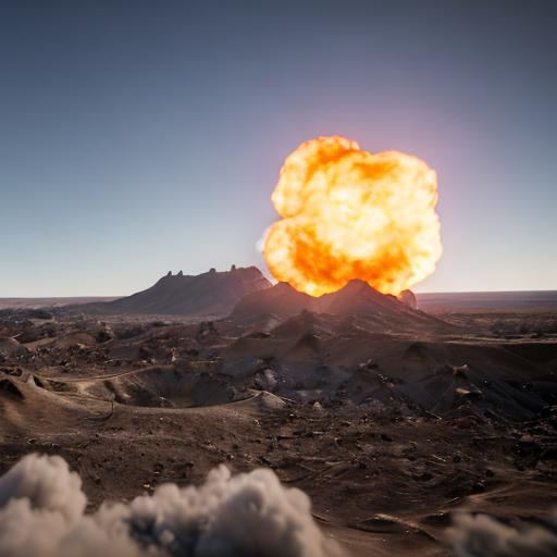 2 planets in another galaxy colliding with a smoking... | OpenArt