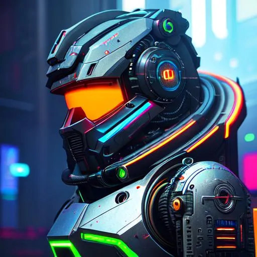 hyperrealistic cyberpunk android. highly detailed di... | OpenArt