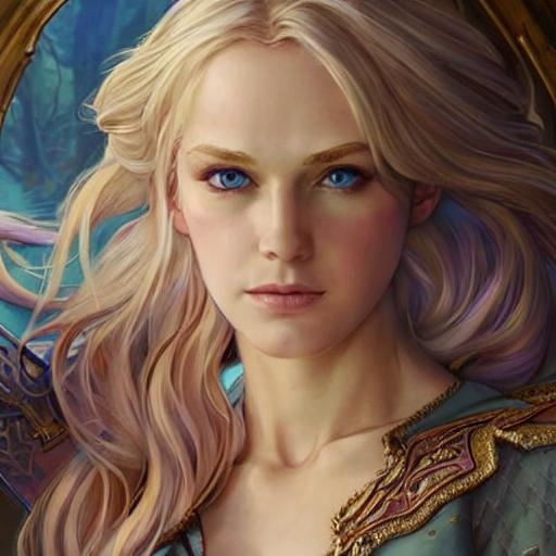 realistic portrait of a dnd young woman baroness, D&... | OpenArt