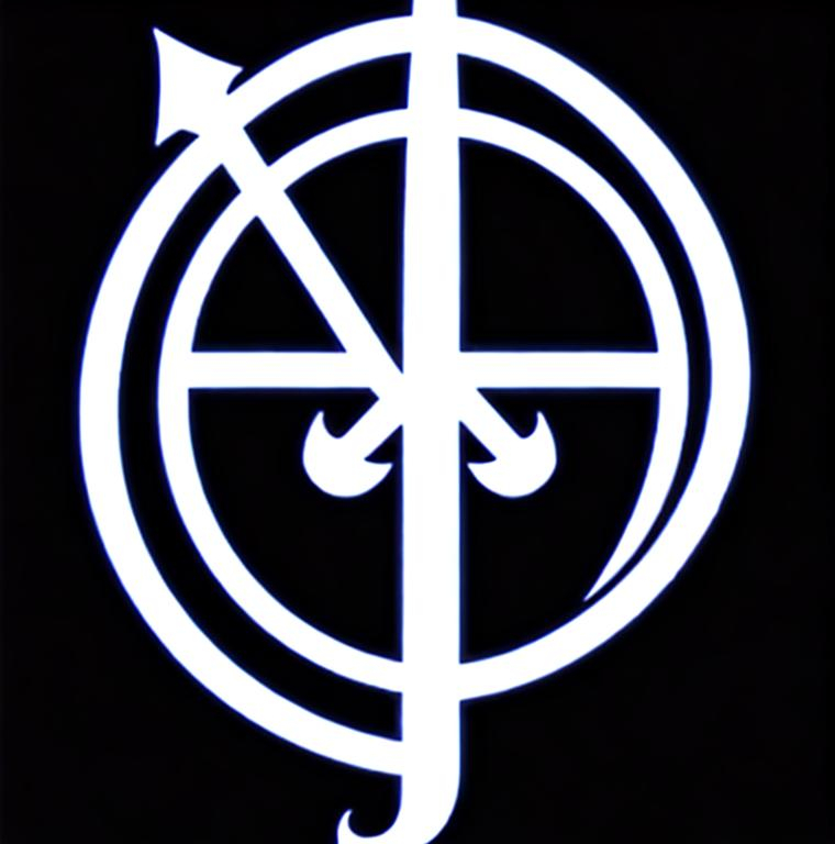 black and white, text, magic rune. clean lines, HD,... | OpenArt