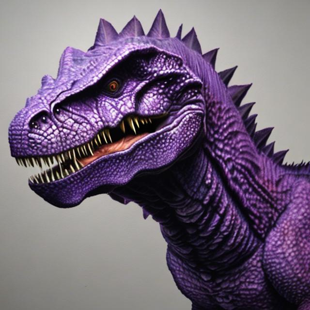 realistic purple t rex | OpenArt