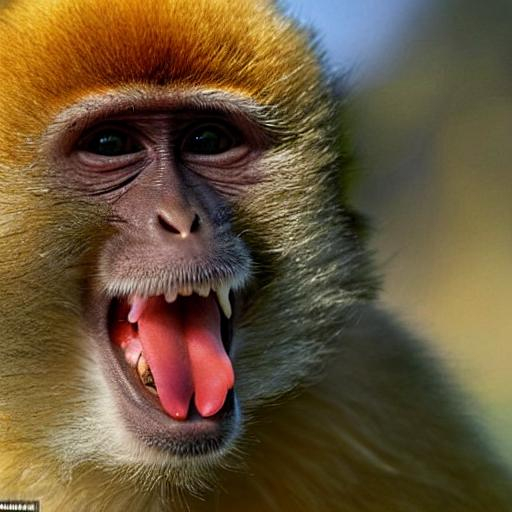 The monkey has a strong body, golden fur, sharp eyes... | OpenArt