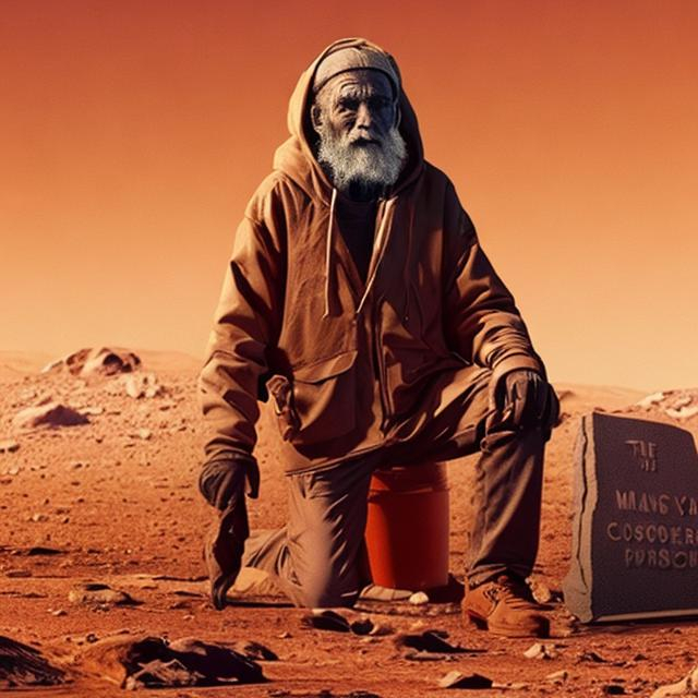 Old Homeless man inaugurated as president of mars