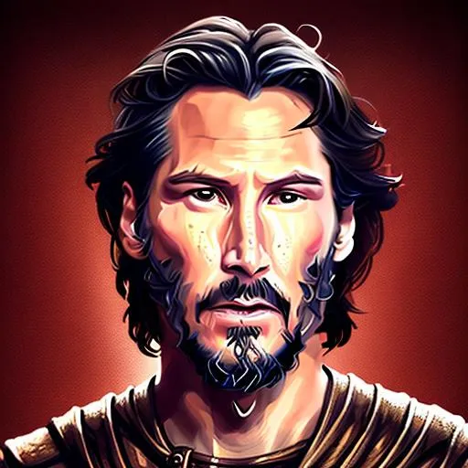 Painting of Keanu Reeves as roman emperor | OpenArt
