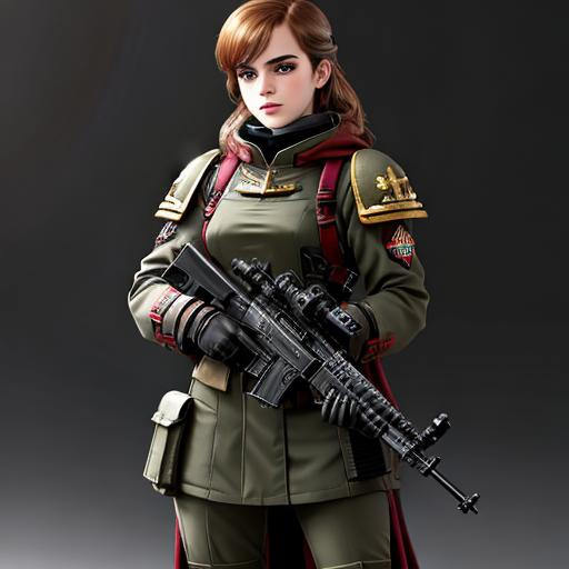 Emma watson as imperial guard astra militarum from w...
