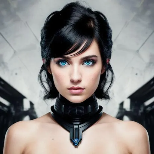 dystopian, far future, princess, heterochromia eyes,... | OpenArt