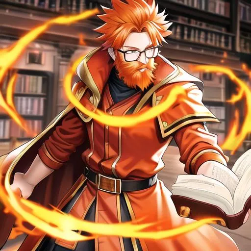 Anime boy with fire element, anime girl with water e... | OpenArt