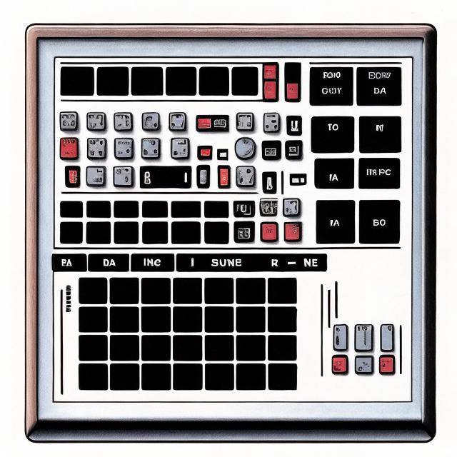 drawing of a drum machine from 1990