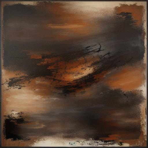 oil daubs, umber and rust in the center, turning to... | OpenArt