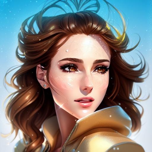 semi-realistic anime girl, skin highlights, hair hig... | OpenArt