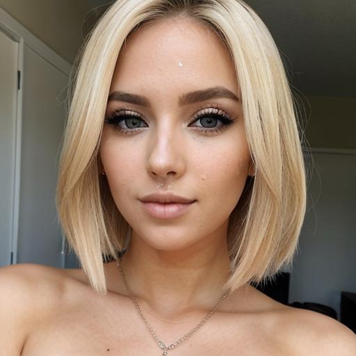 Blonde Bimbo White Girl Black Eyeliner Pretty B Openart