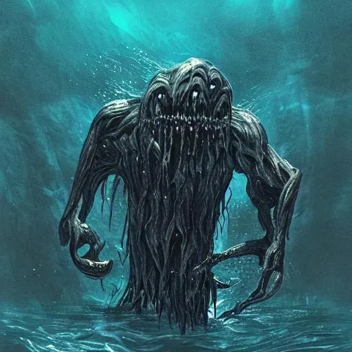 Sea monster, mutation, demonic, sea, horror, disfigu... | OpenArt