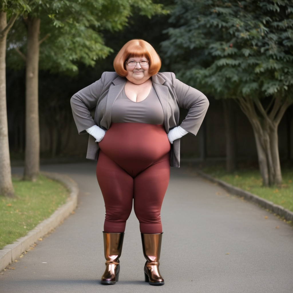 Large Curvy Obese Body Mature Granny Grandma Female Openart