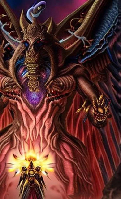 Nephilim angles demons entity's gods human mankind i... | OpenArt