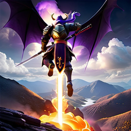 sci-fi armoured ninja god son of ares yellow electri...