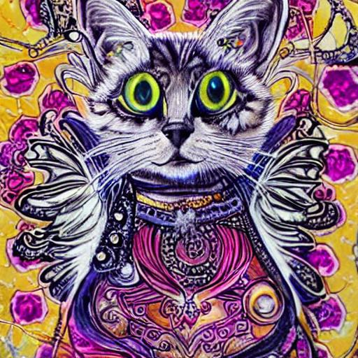 Detailed Art of a Angel Gypsy Cat. | OpenArt