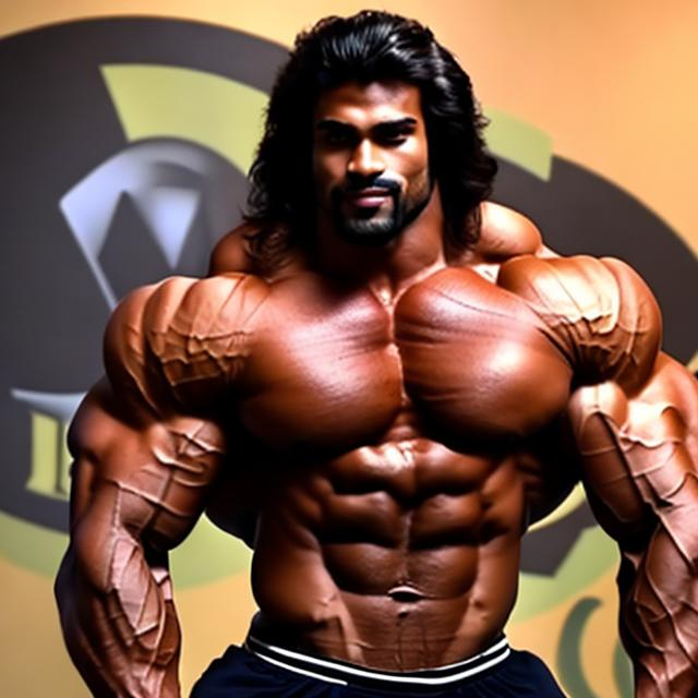 A Handsome 7900 foot werewolf bodybuilder | OpenArt