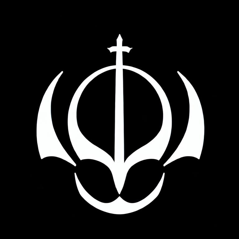 black and white, text, magic, rune. clean lines, HD,... | OpenArt