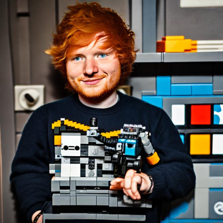Ed sheeran made of Lego