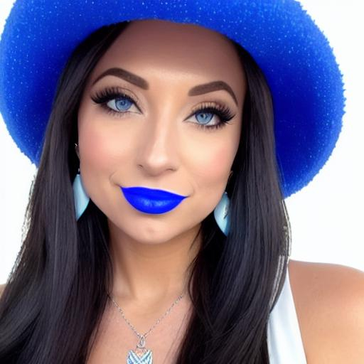 Emma Stone and Kayleigh McEnany in bunker, blue lips... | OpenArt