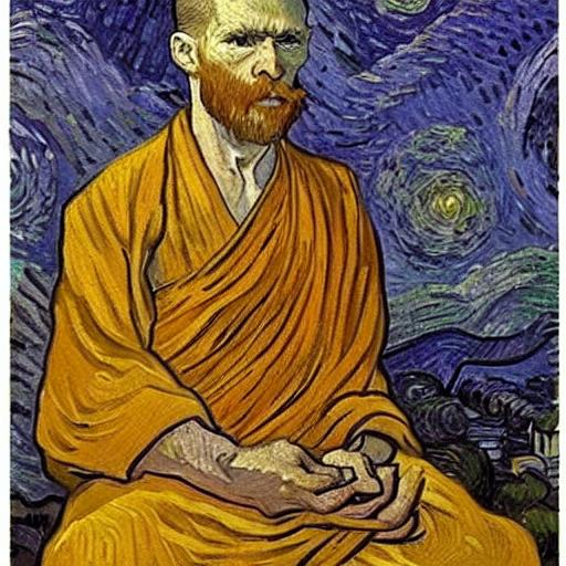 Vincent Van Gogh as a Buddhist monk | OpenArt