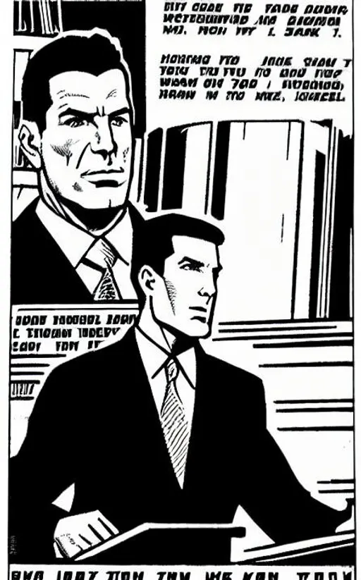 Make an image of Albert Camus writing in comic style...