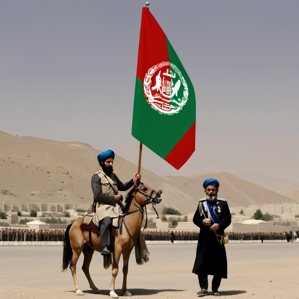 Afghan flag as a monarchy make it simple