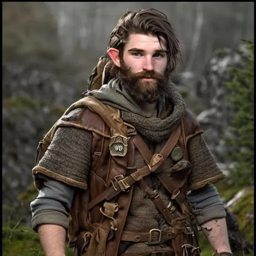 Portrait of a 25 year old large rugged tolkien range... | OpenArt