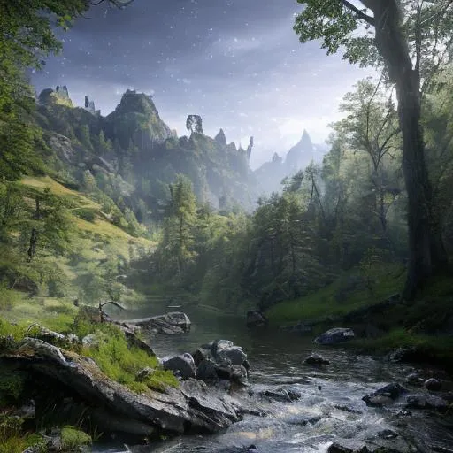 beautiful fantasy landscape, photorealistic, high re... | OpenArt