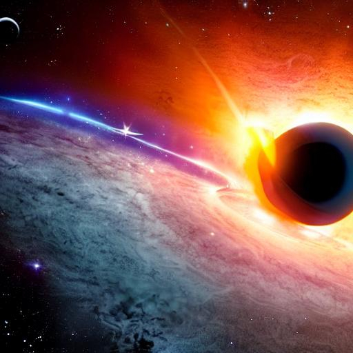 The infinity void of space with a planet being torn... | OpenArt