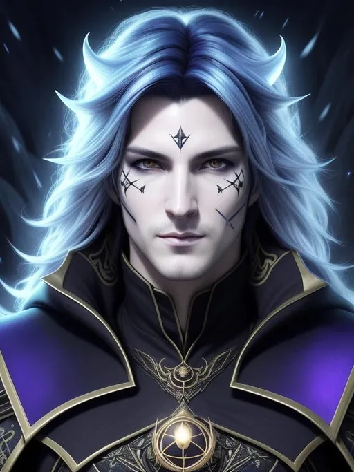 head and shoulders portrait modern style male warloc... | OpenArt