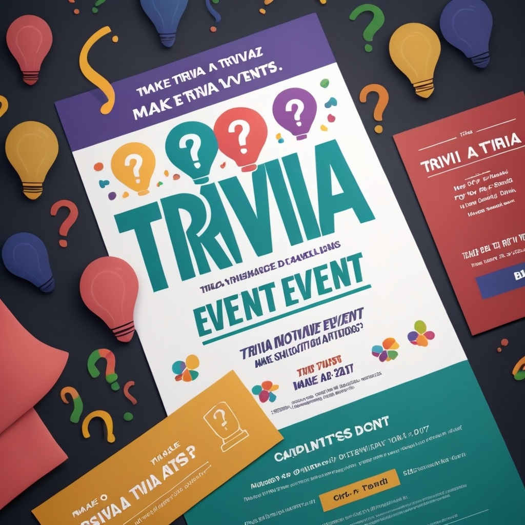Make a trivia event poster