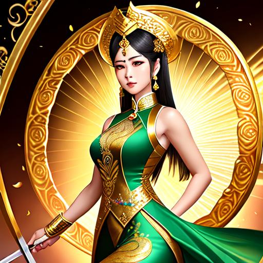 Hyperdetailed female rose, gem-body, crystal-body, g... | OpenArt