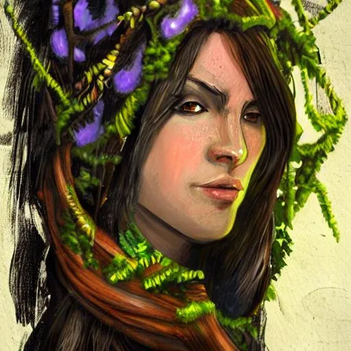 A female druid portrait | OpenArt