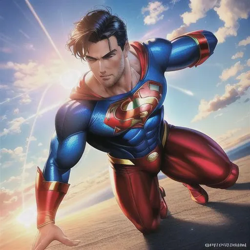 Photorealistic Superman, Full Body Action Pose, Hype... | OpenArt