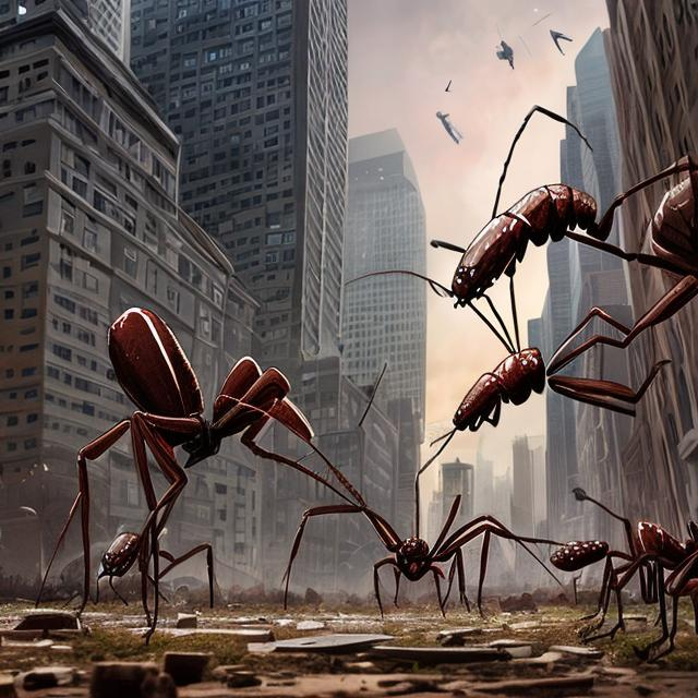 Giant Ants Destroying City