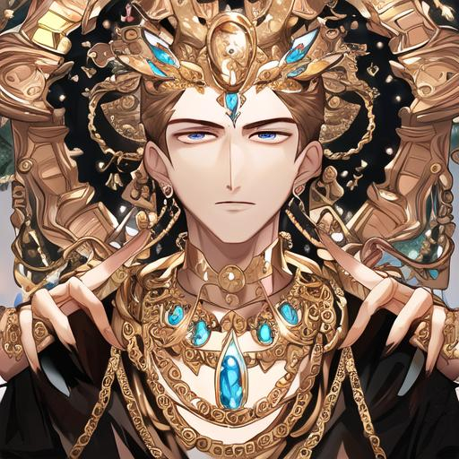 rich god face luxury money jewel wealth abundance bi... | OpenArt